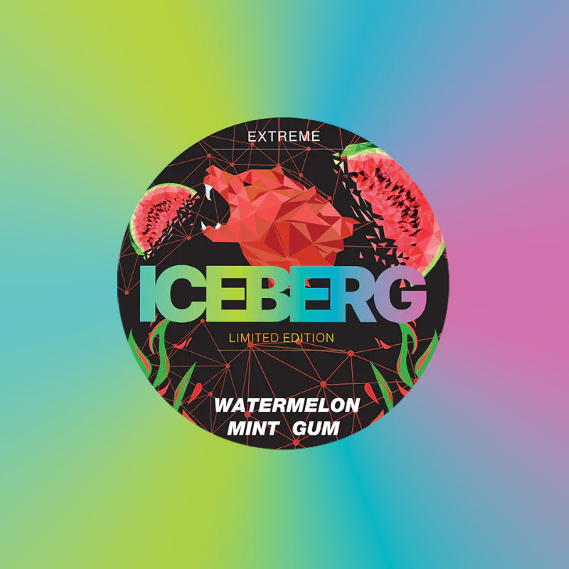 ICEBERG WATERMELON MINT GUM – Snusbanden